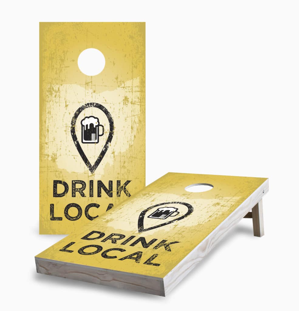 Drink Local Cornhole Game