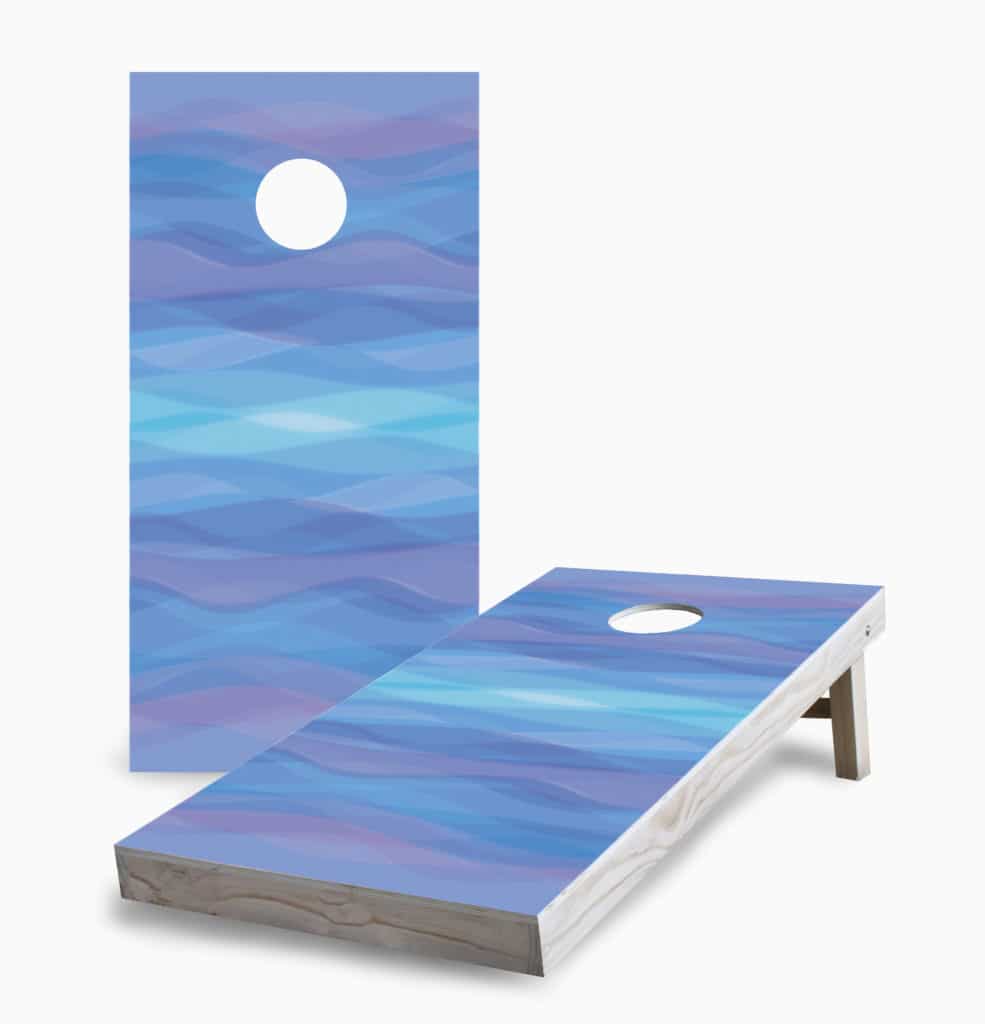 Modern Waves Cornhole Game Set | Board & Bags