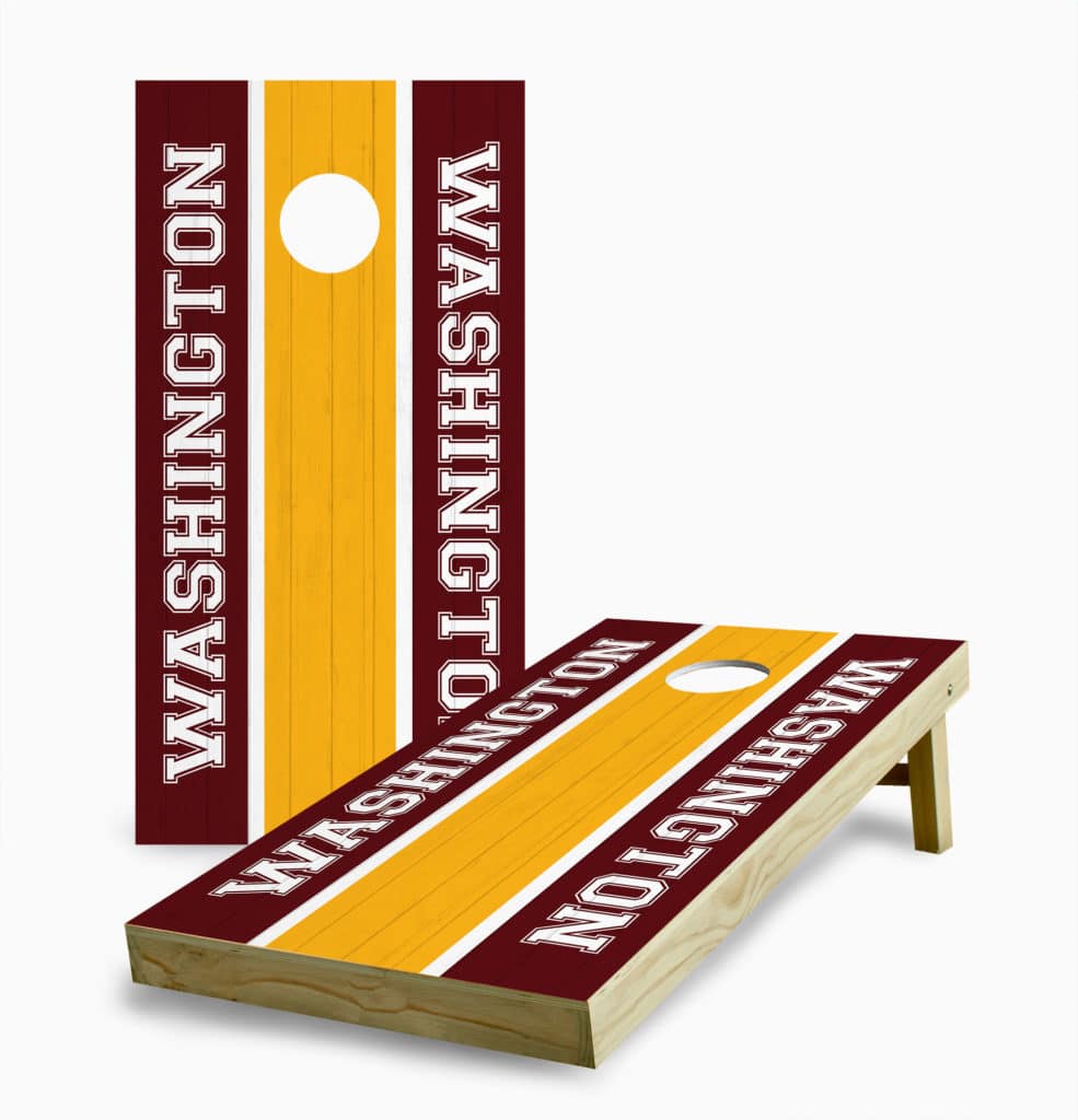 Washington Commanders Striped Cornhole Game | Board & Bags
